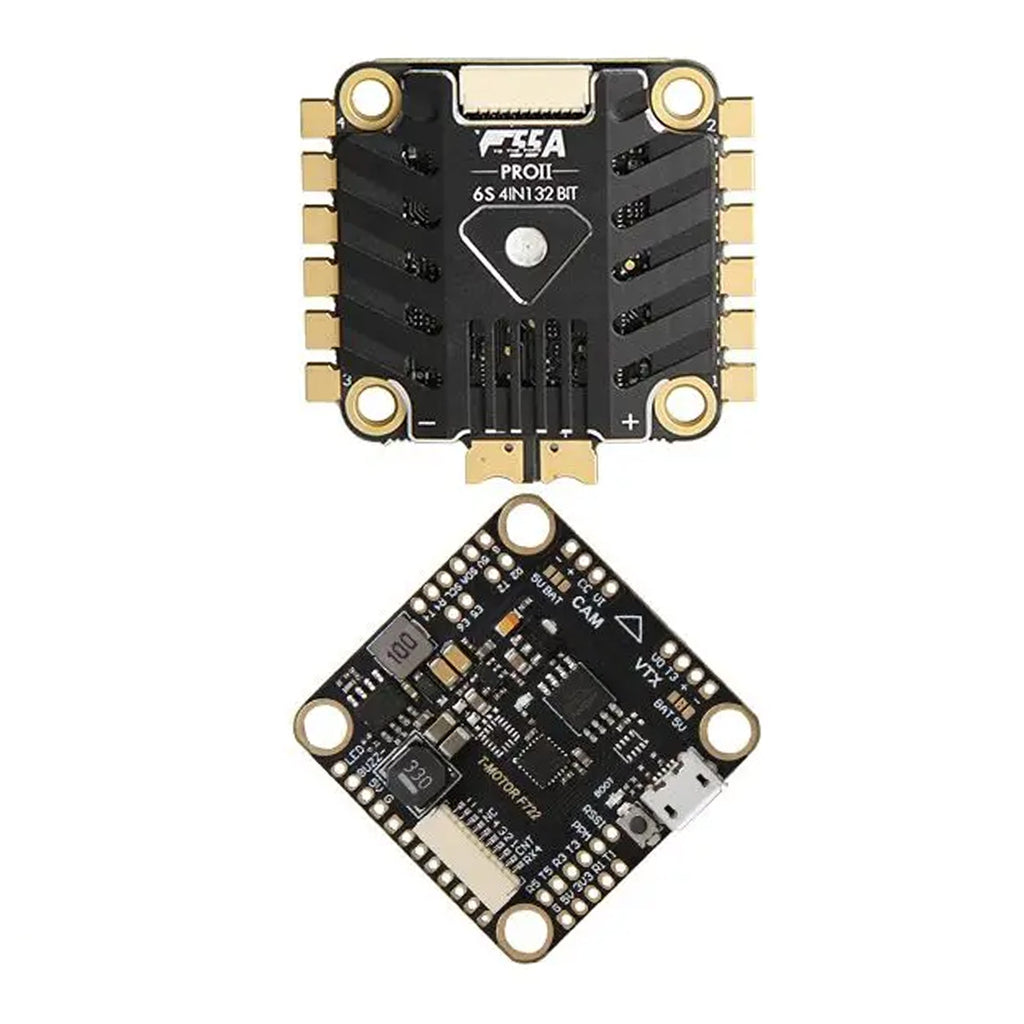 T-Motor F7 HD Stack - F7 BMI270 FC, F55A PRO II 3-6S 4-in-1 AM32 ESC C
