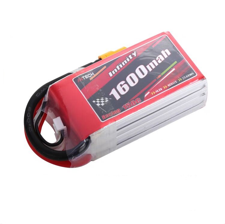 Infinity 1600mAh 4S 150C 14.8V LiPo Battery XT60