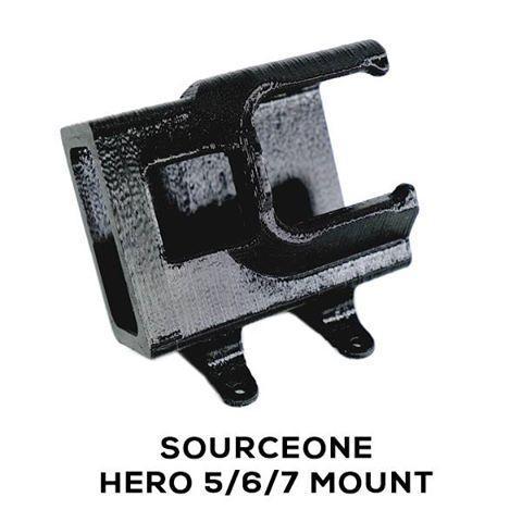 TBS Source One GoPro Hero 5/6/7 Mount 3D Printed